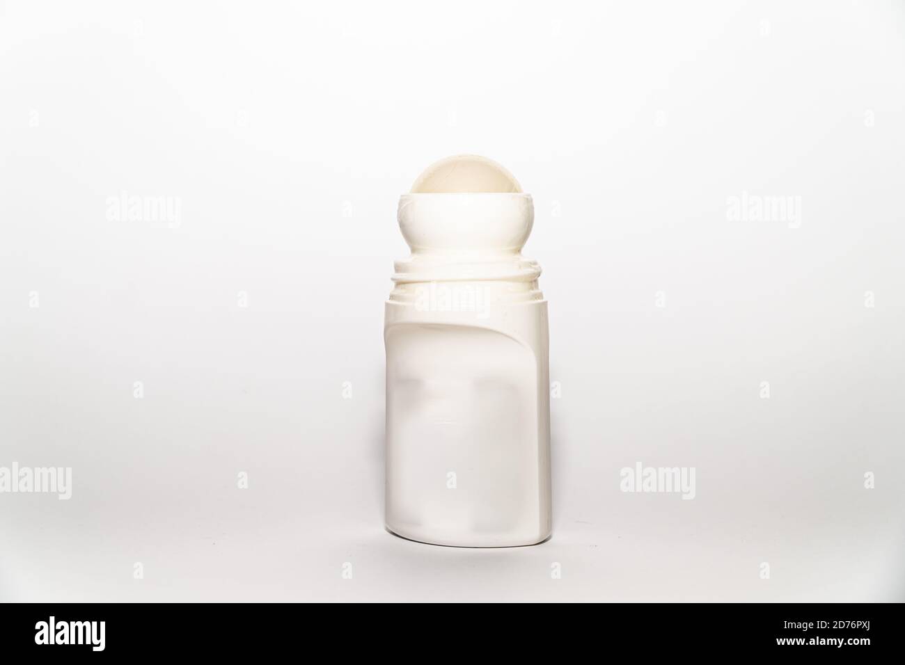 White deodorant bottle isolated on a white background Stock Photo - Alamy