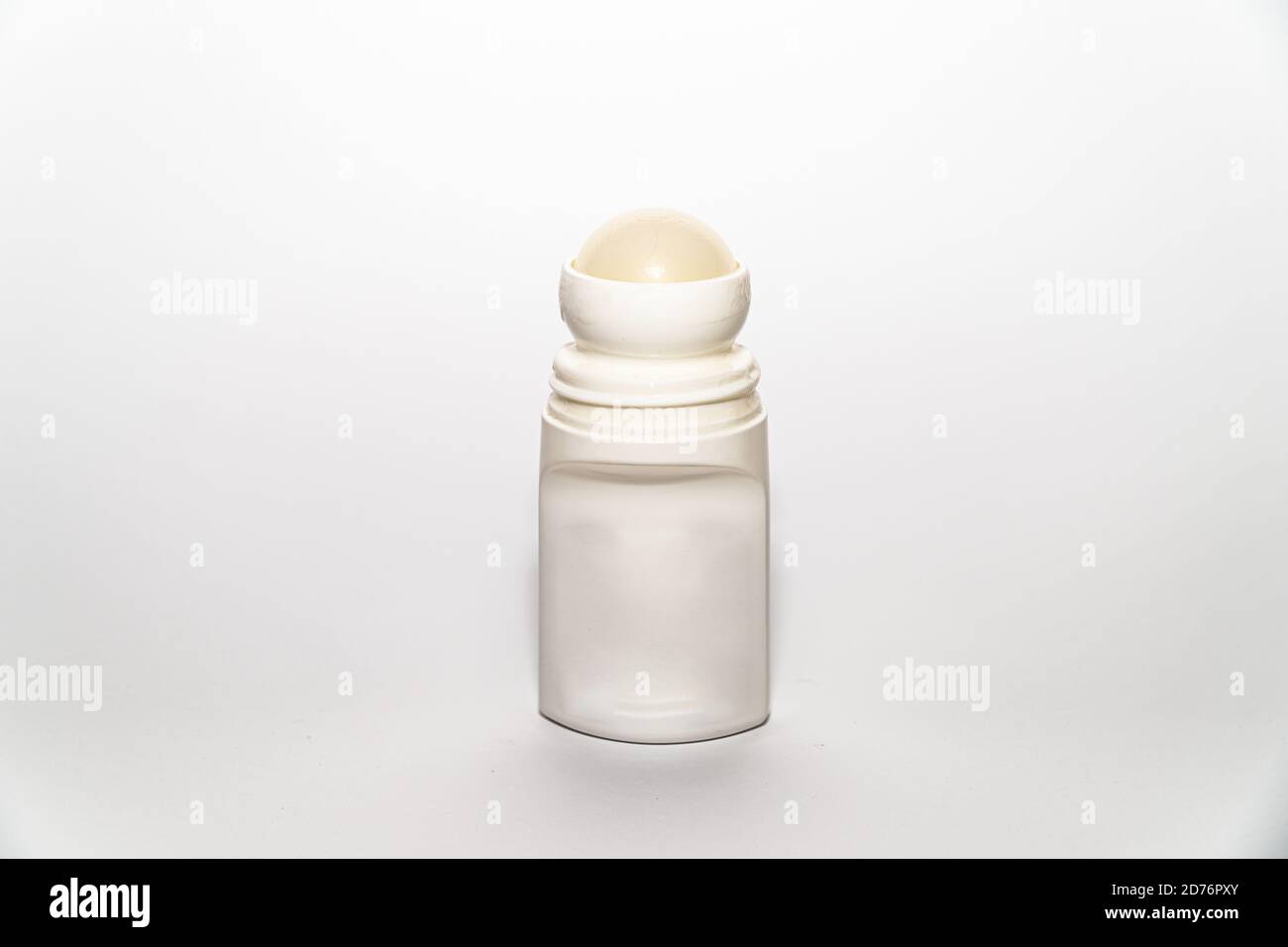 White deodorant bottle isolated on a white background Stock Photo - Alamy