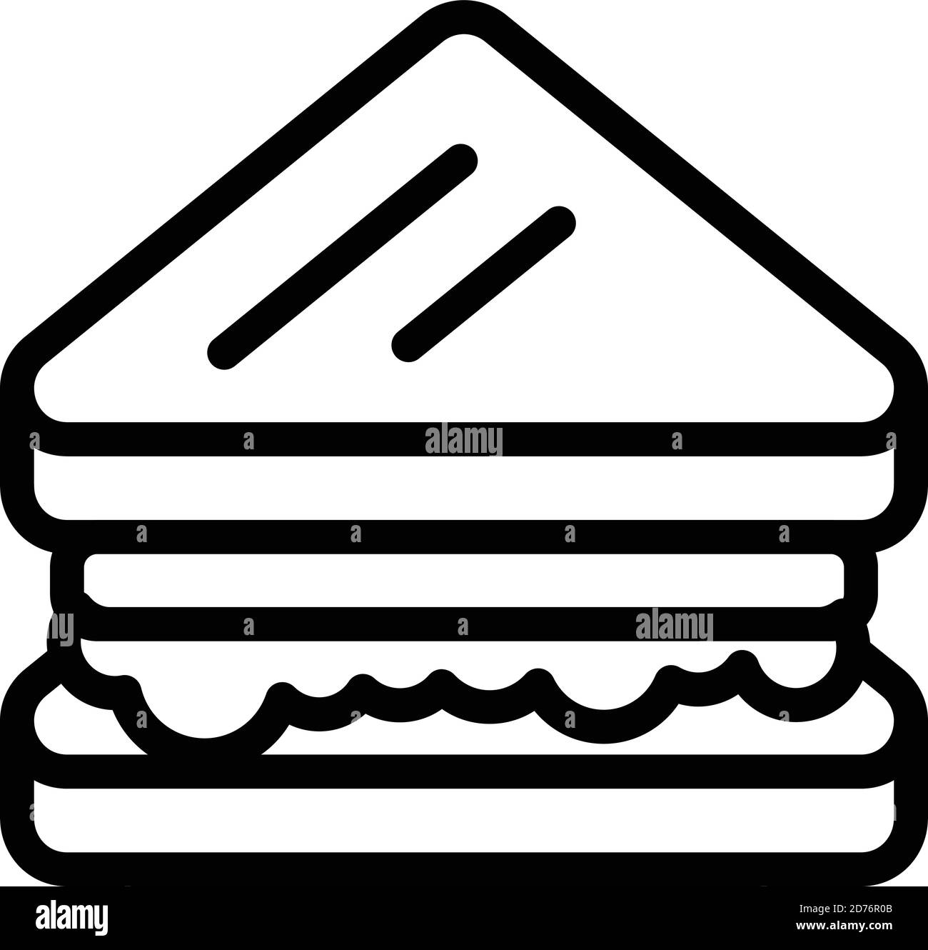 Food sandwich icon. Outline food sandwich vector icon for web design ...