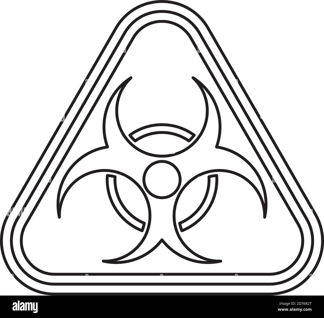 biohazard signal caution isolated icon vector illustration design Stock ...