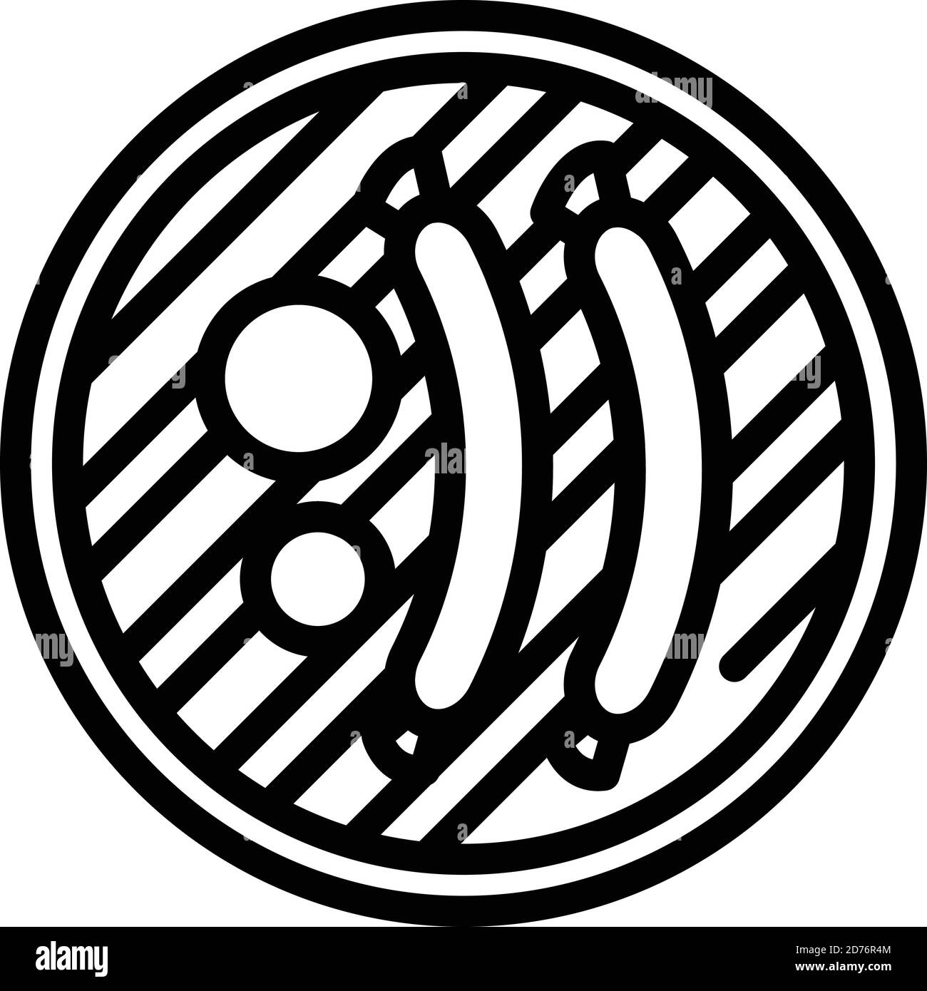 Grilled lunch icon. Outline grilled lunch vector icon for web design ...