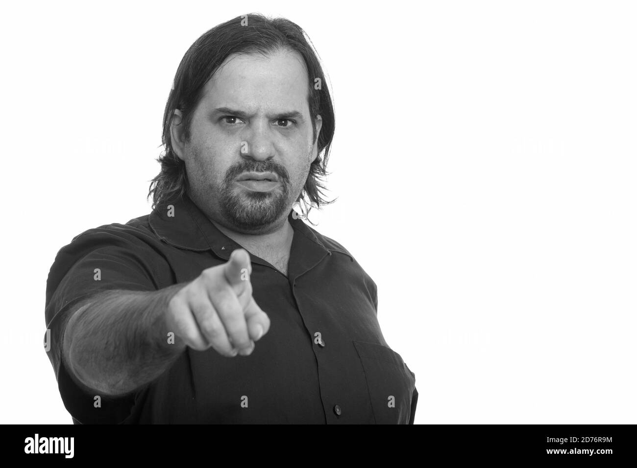 Finger pointing at camera Black and White Stock Photos & Images - Alamy