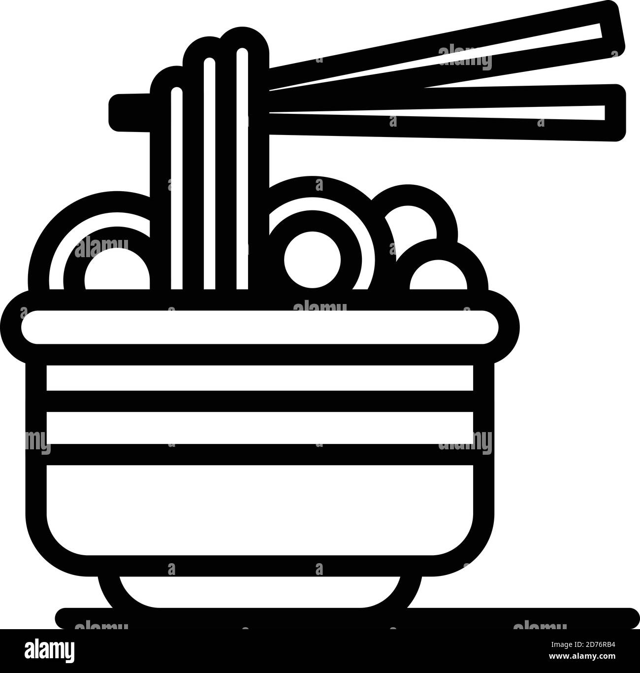 Asian food icon. Outline asian food vector icon for web design isolated ...