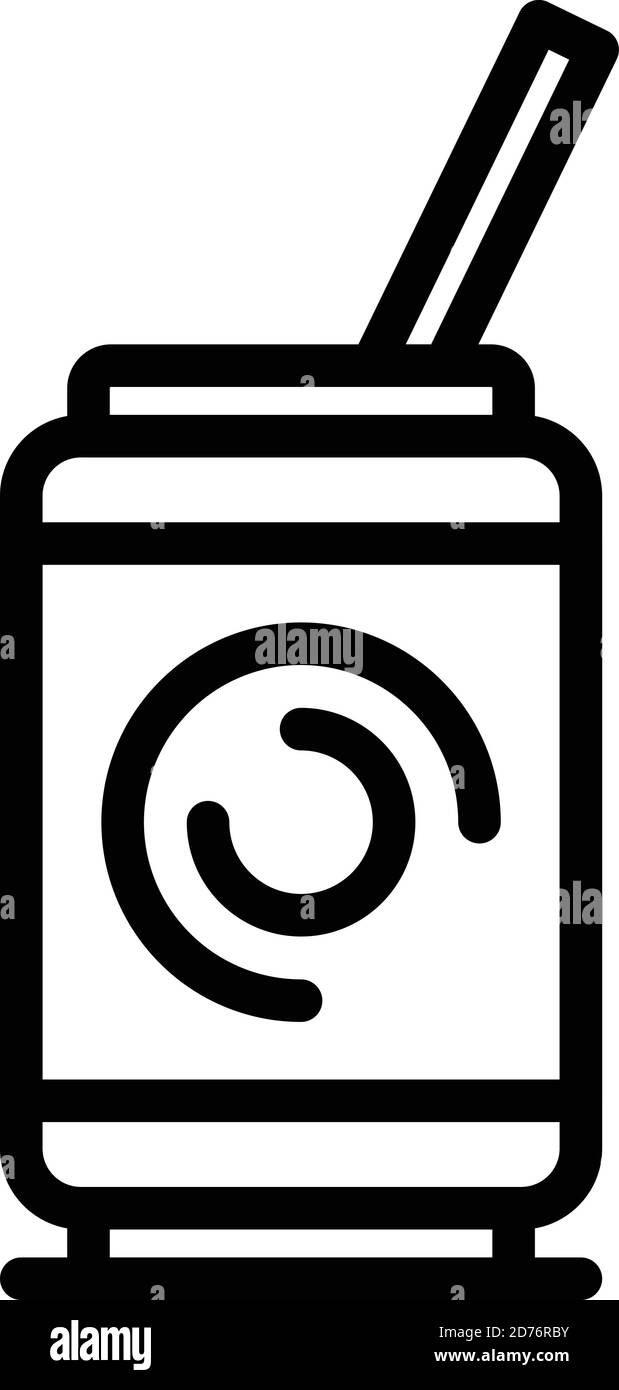 Soda icon. Outline soda vector icon for web design isolated on white ...