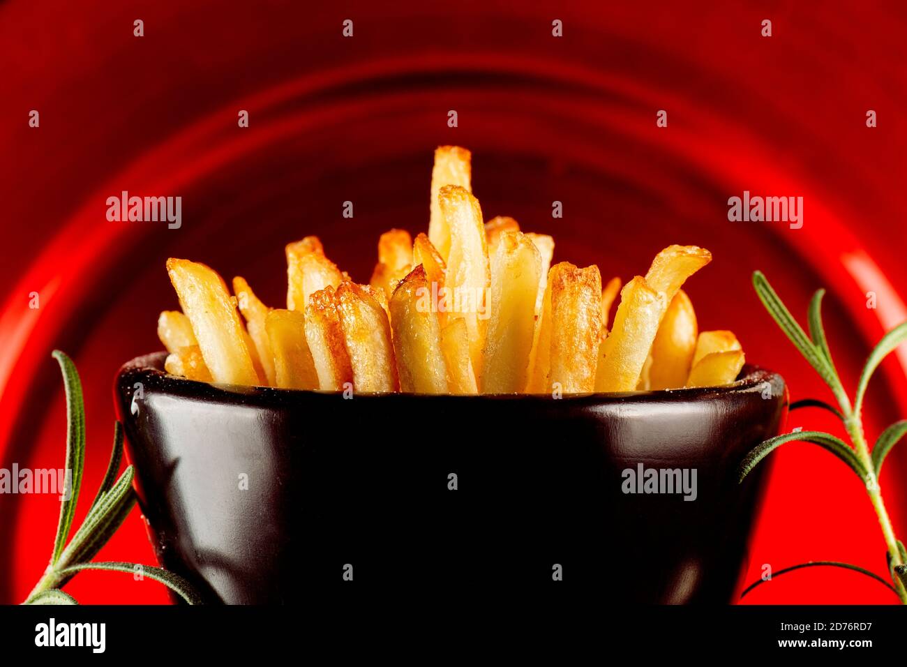 Detailed closeup macro photo of a French Fries, food background Stock ...