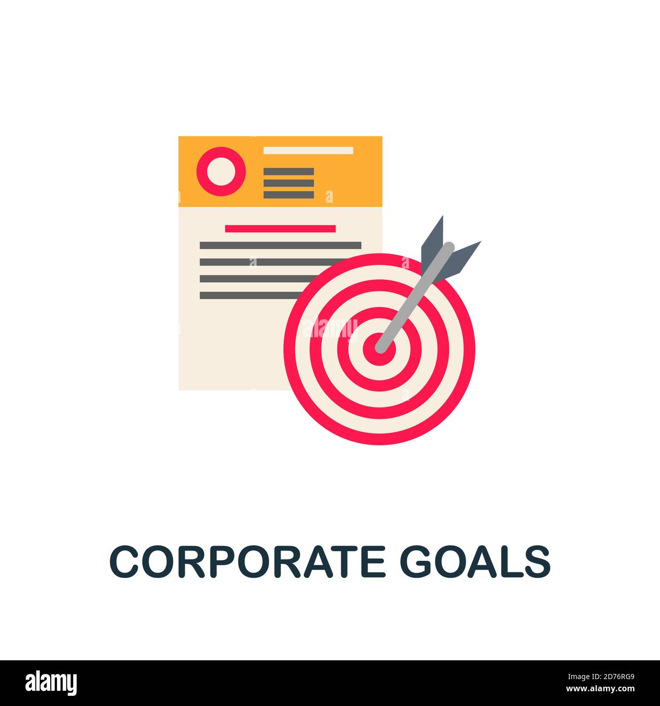 Corporate Goals icon. Simple element from business motivation ...