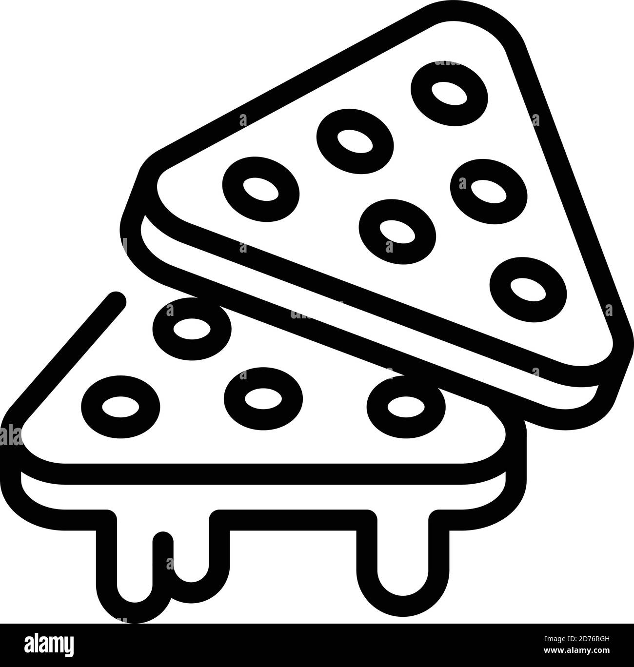 Nachos snack icon. Outline nachos snack vector icon for web design ...