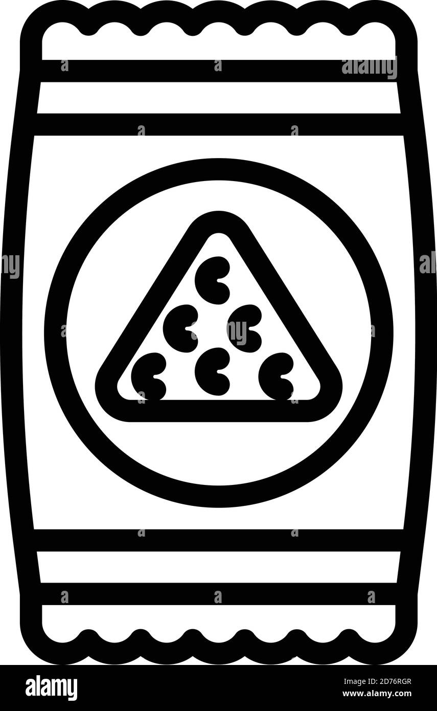 Pack nachos icon. Outline pack nachos vector icon for web design ...