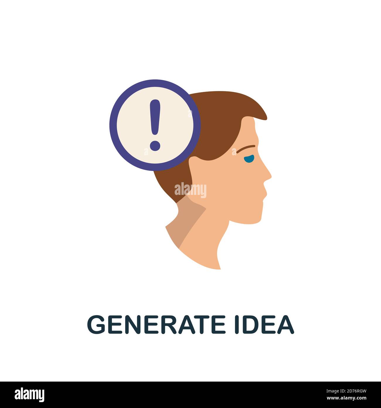 Generate Idea icon. Simple element from business motivation collection ...
