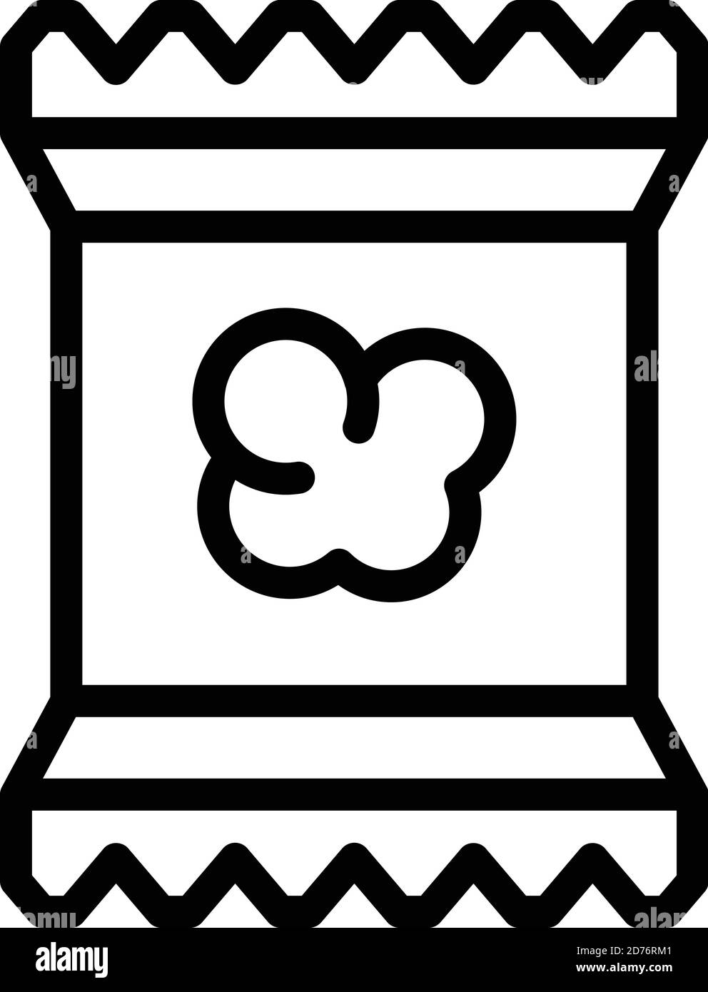 Popcorn food icon. Outline popcorn food vector icon for web design ...