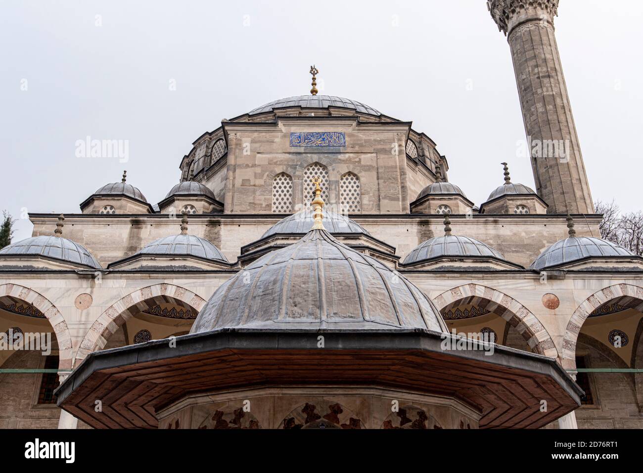 Traditional muslim mosque, muslim architecture in Istanbul. Ordinary ...