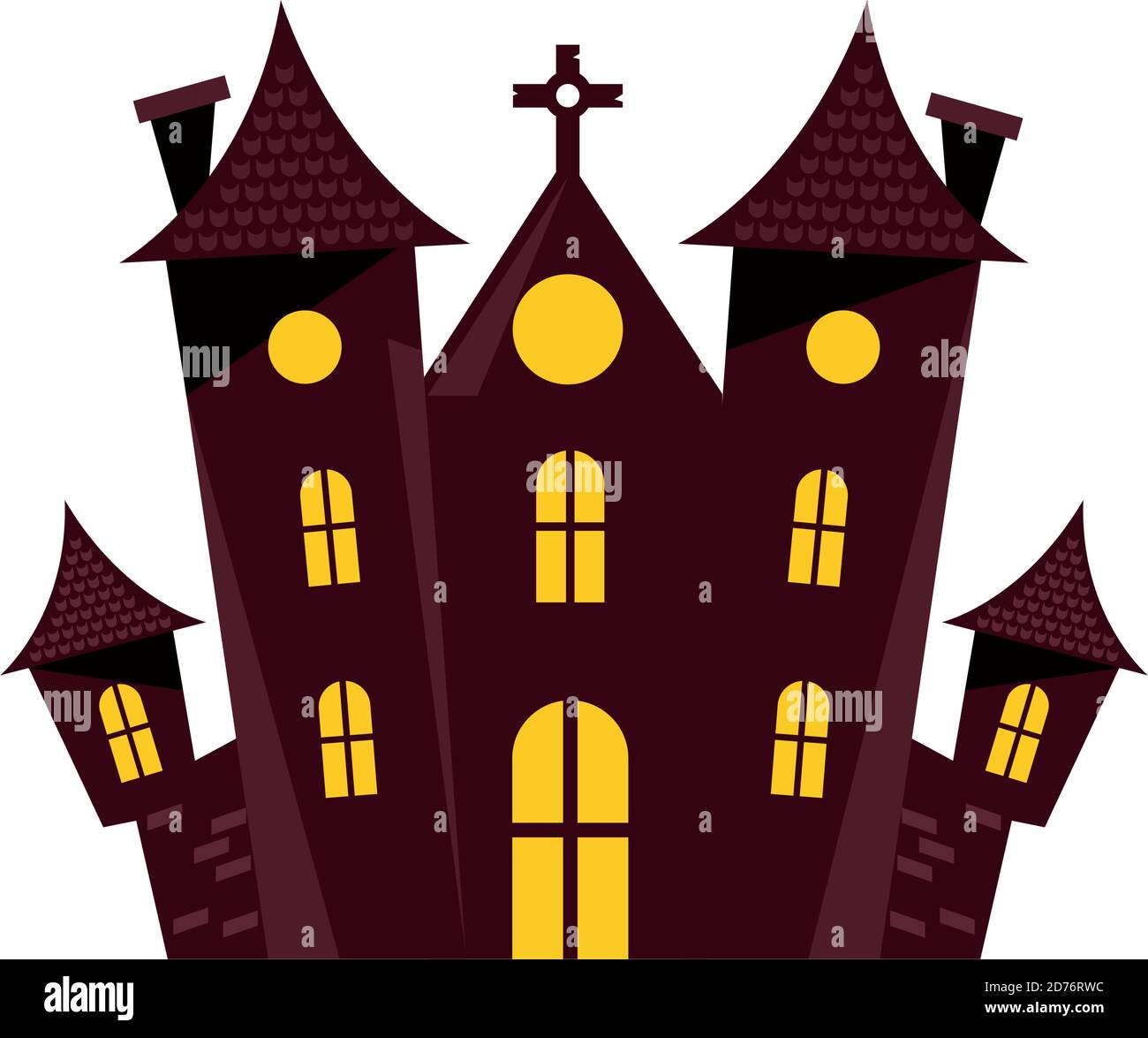 Spooky castle scary tower Cut Out Stock Images & Pictures - Alamy
