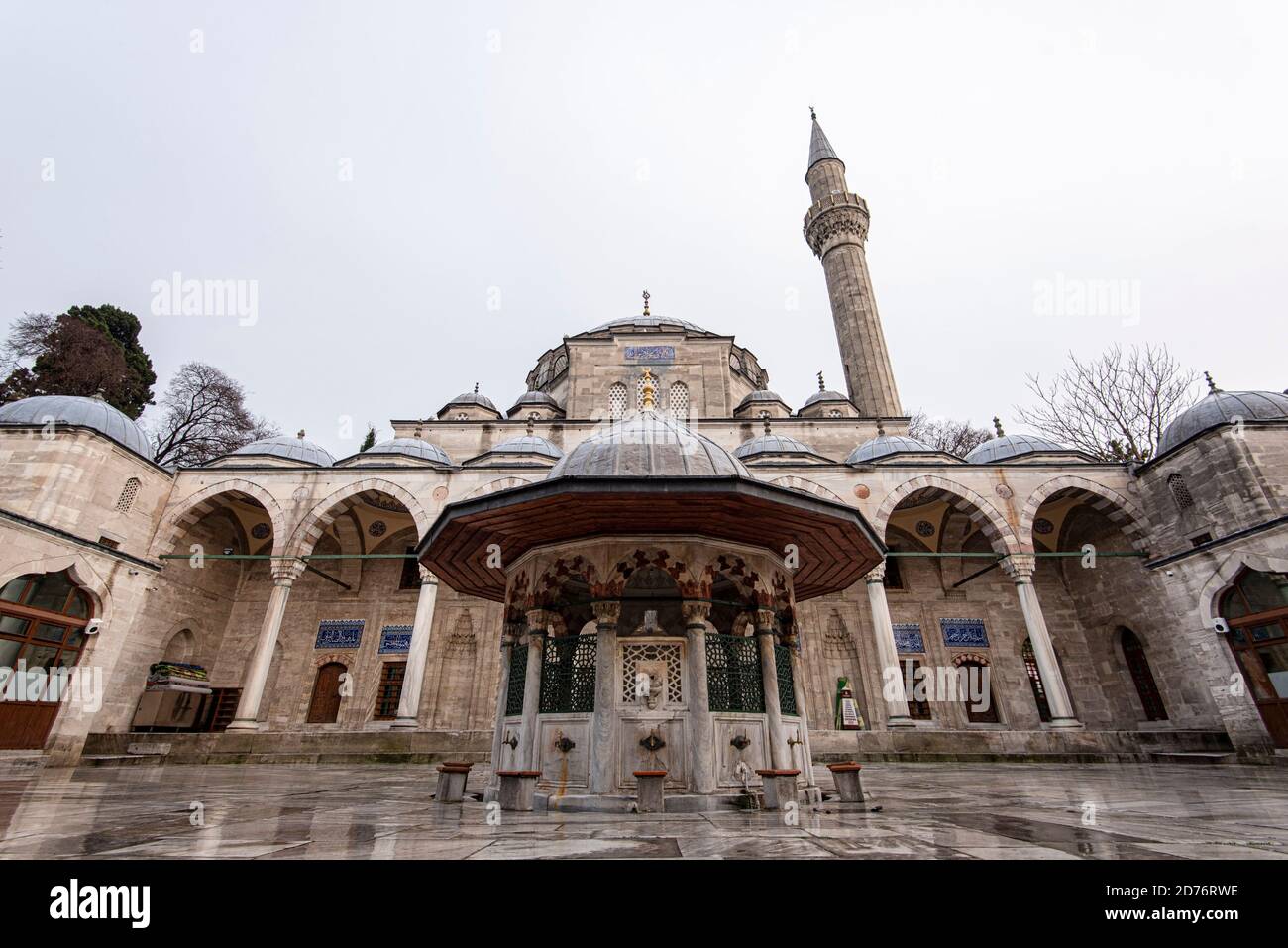 Traditional muslim mosque, muslim architecture in Istanbul. Ordinary ...