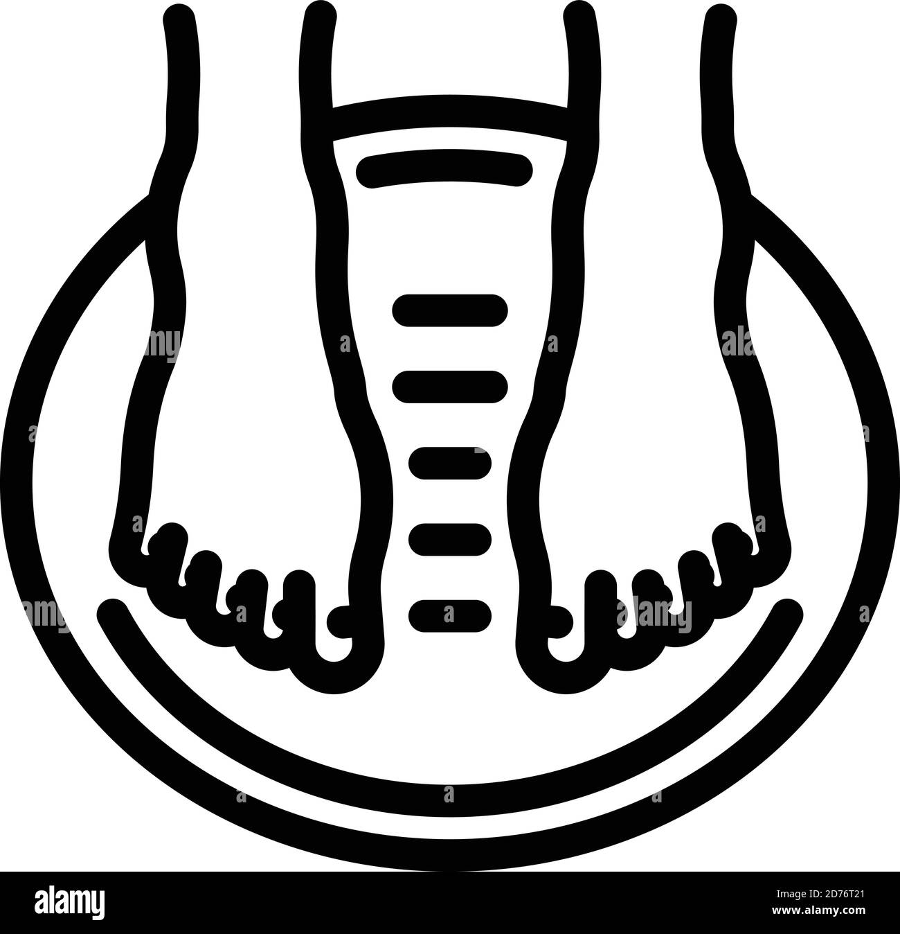 Foot care icon. Outline foot care vector icon for web design isolated ...