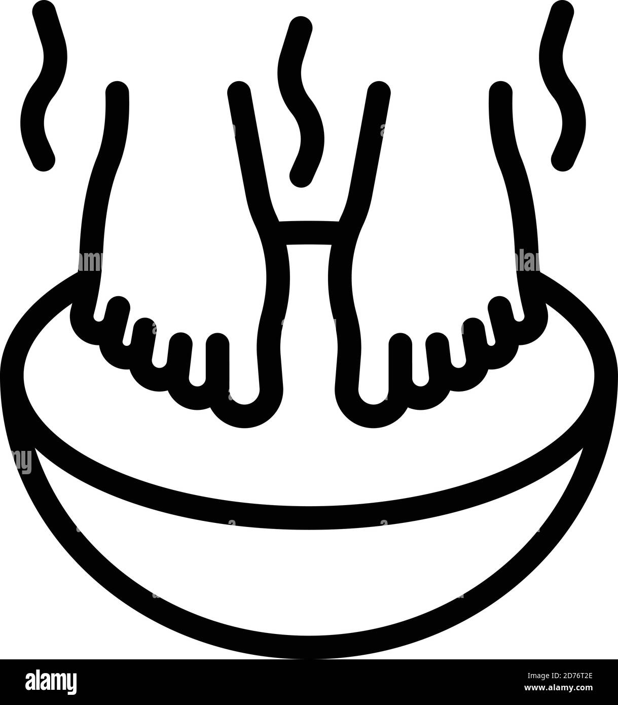 Foot cleaning icon. Outline foot cleaning vector icon for web design ...
