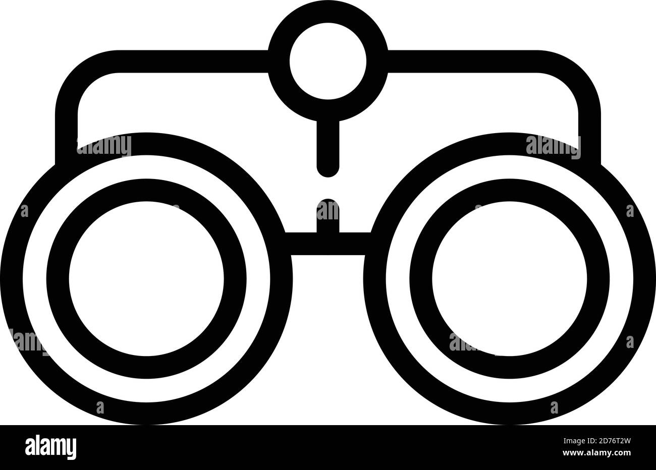 Eye test icon. Outline eye test vector icon for web design isolated on ...