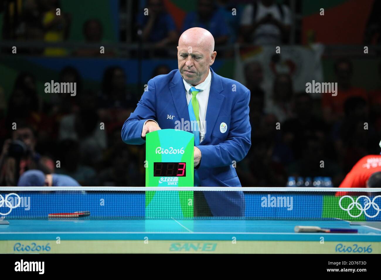 Rio de Janeiro, Brazil. 9th Aug, 2016. Referee Table Tennis : Men's ...