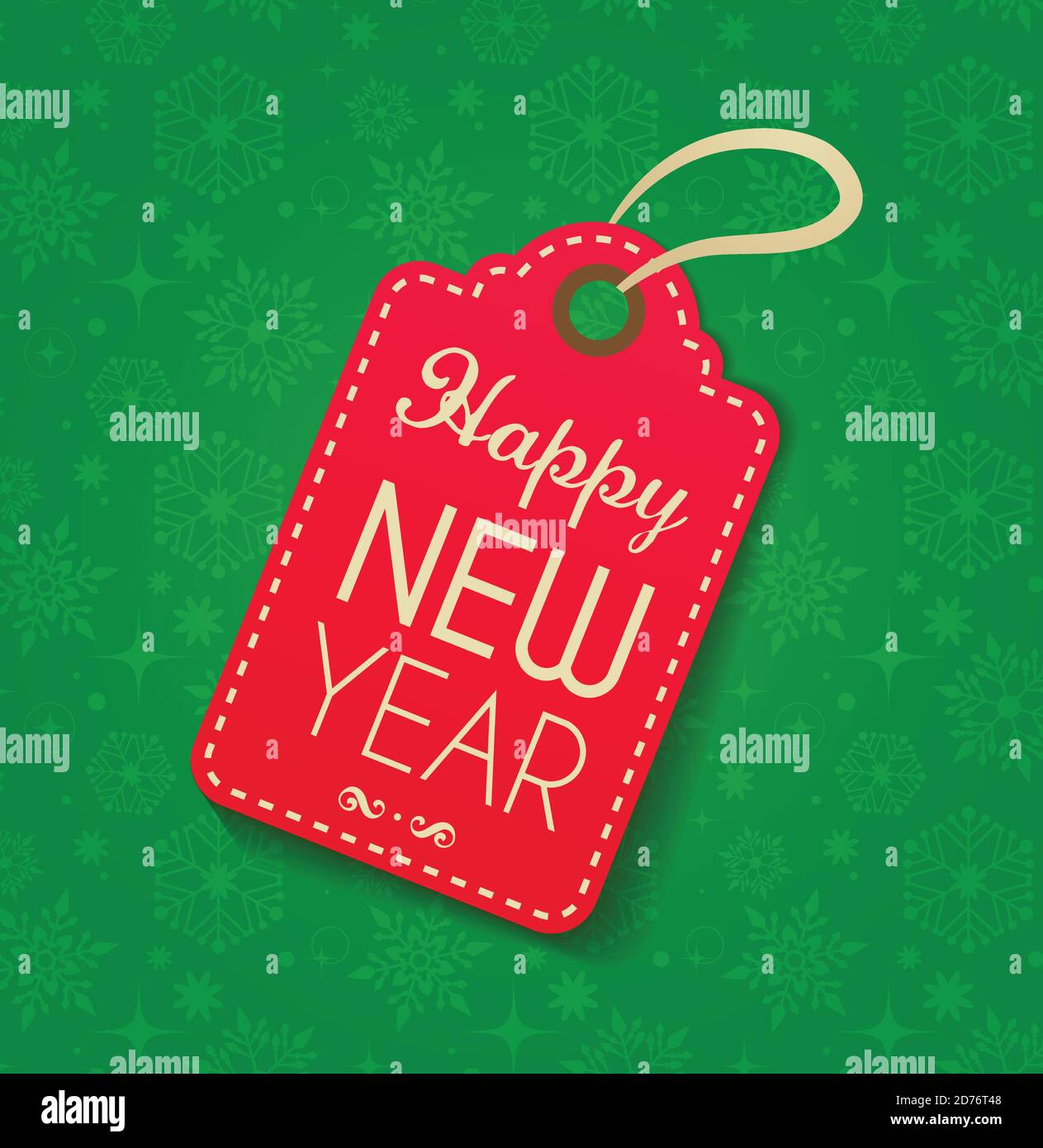 Merry Christmas and Happy New Year tag Stock Vector Image & Art - Alamy