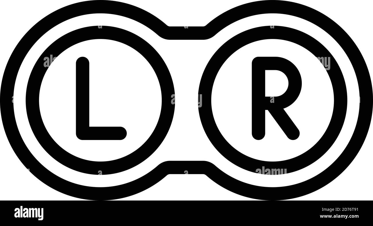 Optical test icon. Outline optical test vector icon for web design ...