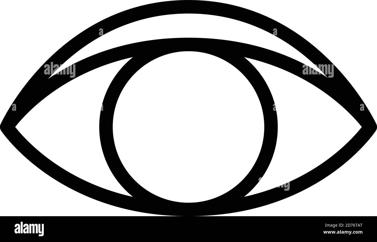 Human blind eye icon. Outline human blind eye vector icon for web ...