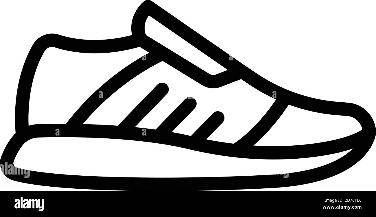 Sneaker boots icon. Outline sneaker boots vector icon for web design ...