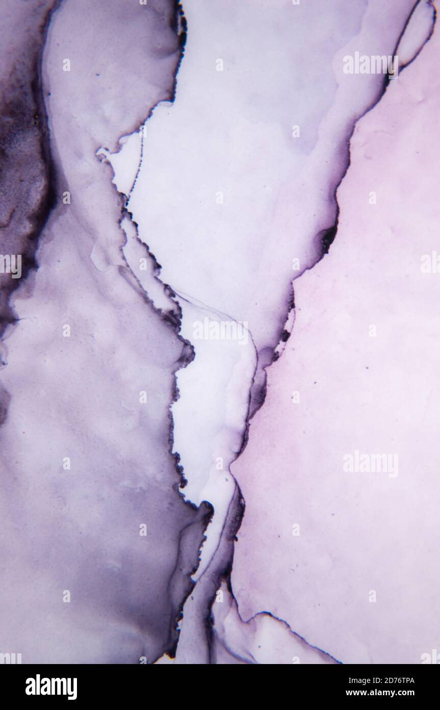 The picture is painted in alcohol ink. Creative abstract artwork made ...