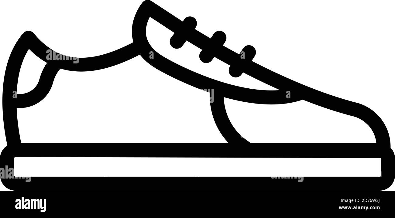 Platform sneakers icon. Outline platform sneakers vector icon for web ...