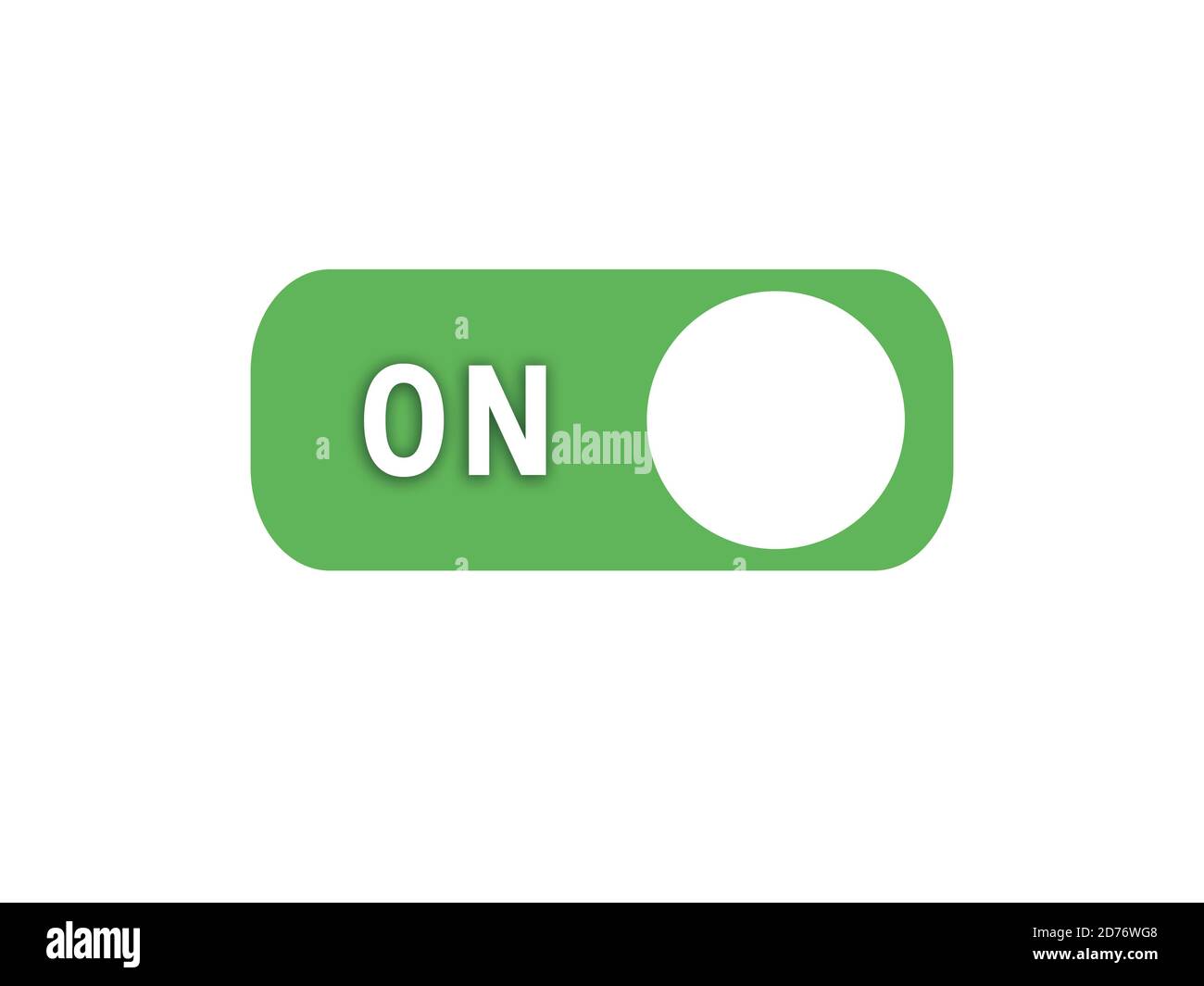 On switch button vector on white background Stock Photo - Alamy