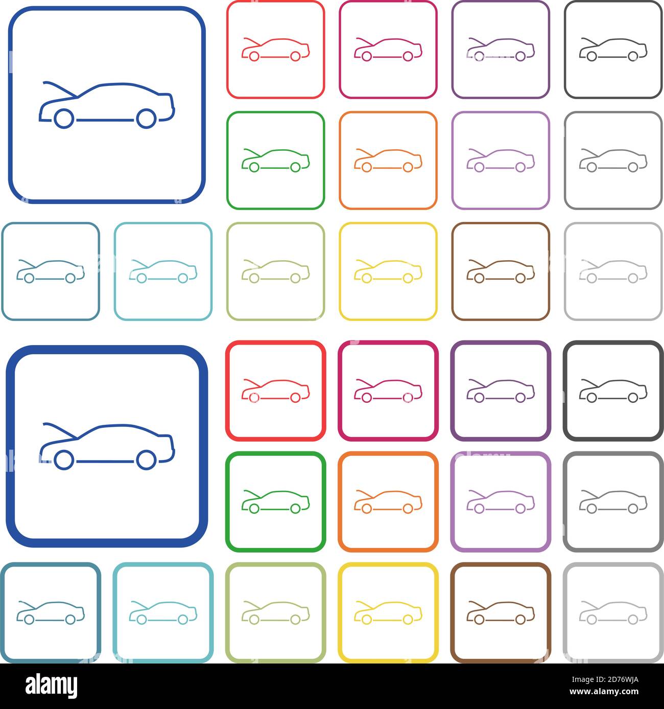 Rounded bonnet Stock Vector Images - Alamy