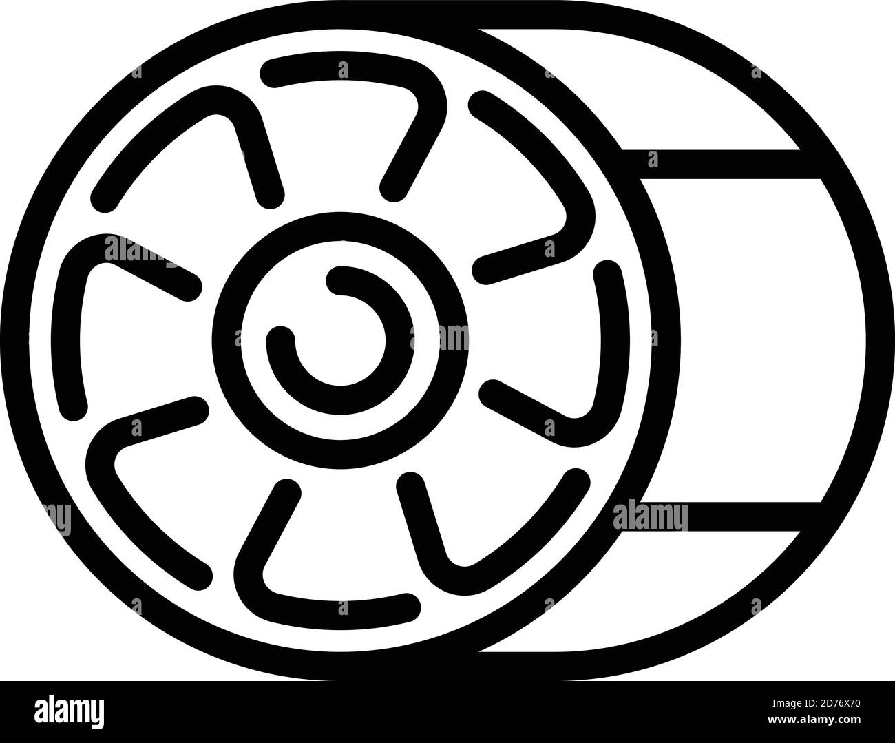 Clean filter icon. Outline clean filter vector icon for web design ...