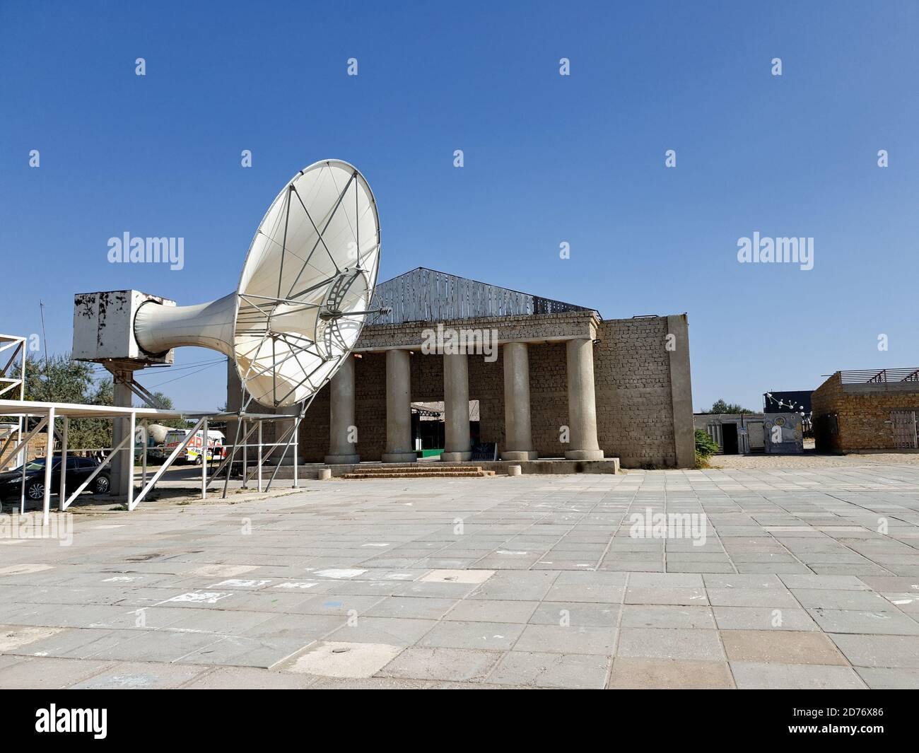 POPOVKA, RUSSIA - Sep 22, 2020: Z. City beach - former Kazantip, white ...
