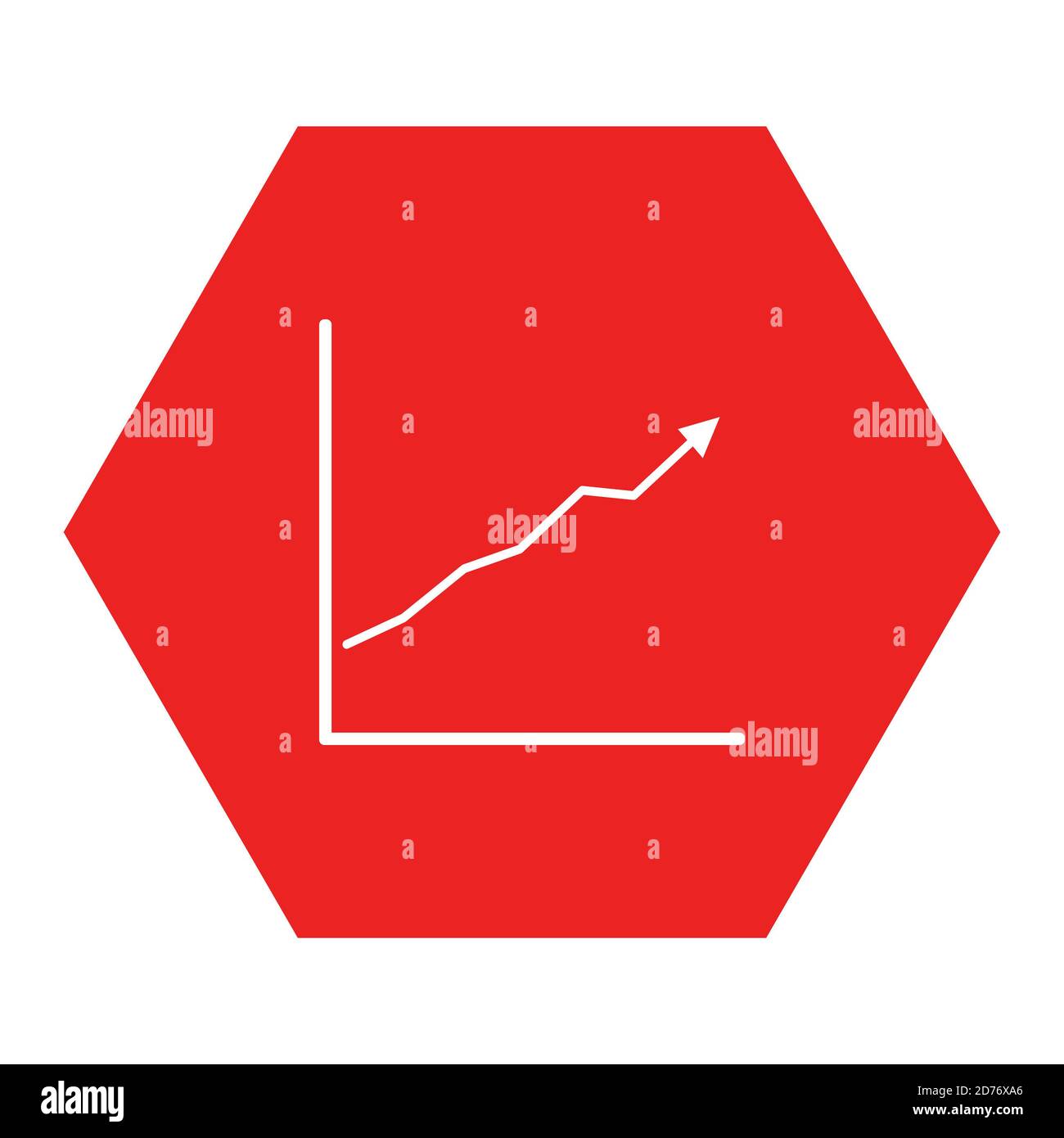 Chart and hexagon Stock Photo - Alamy