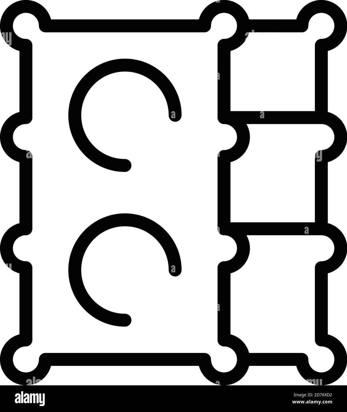 Head gasket icon. Outline head gasket vector icon for web design ...