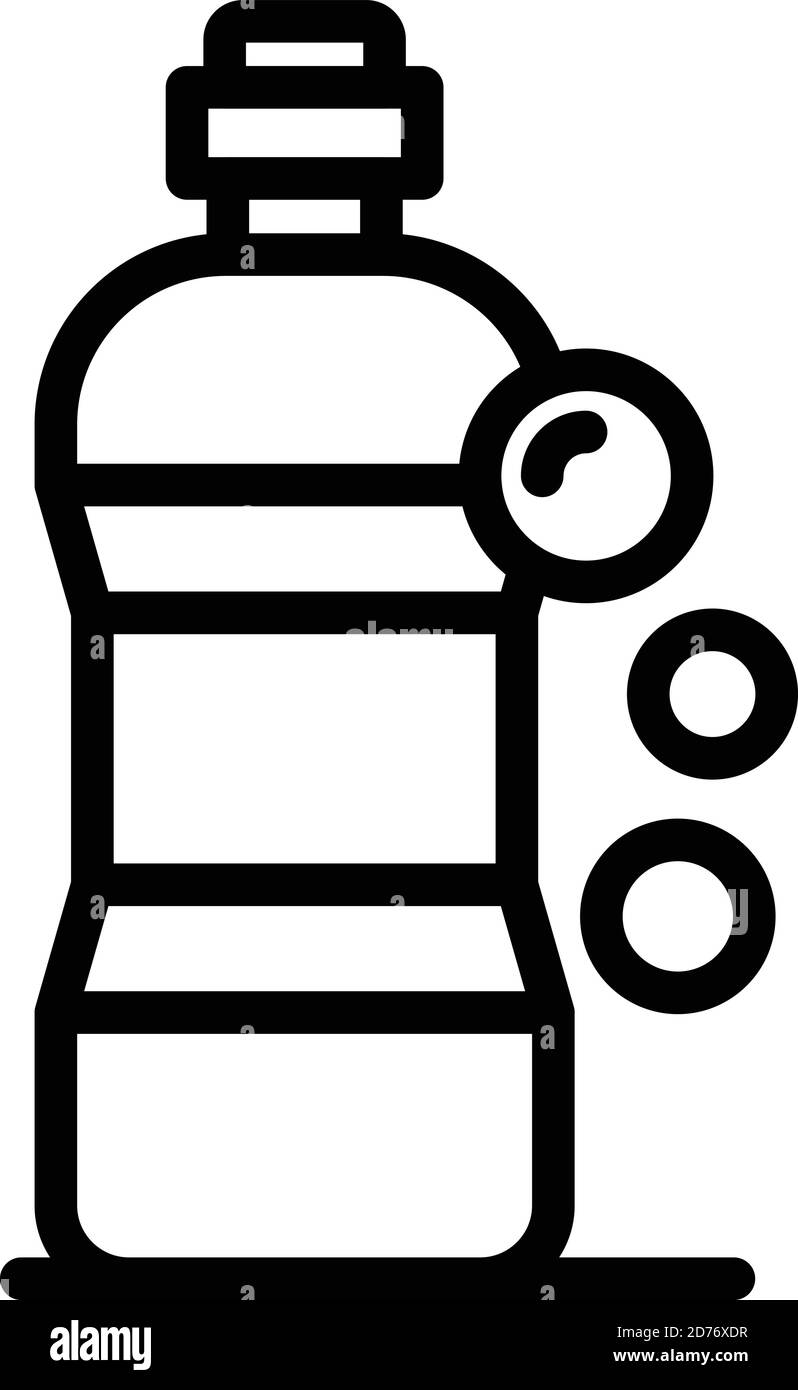 Cleaning solution icon. Outline cleaning solution vector icon for web ...