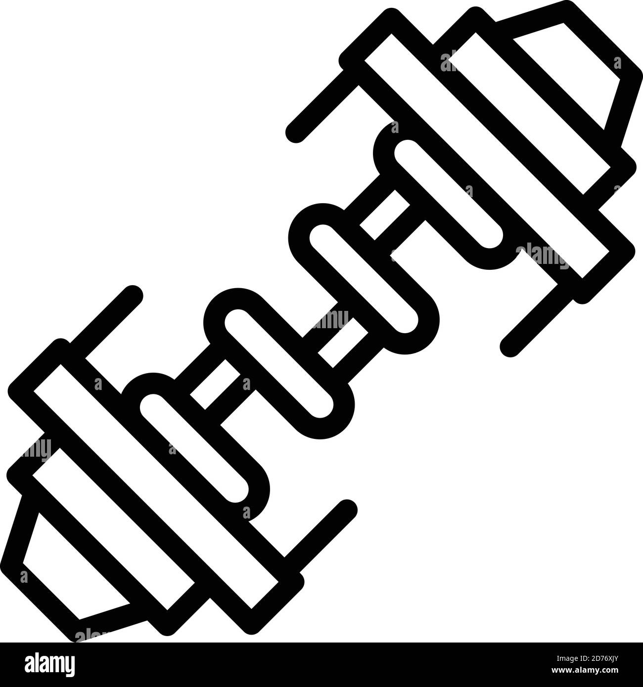 Crankshaft icon. Outline crankshaft vector icon for web design isolated ...