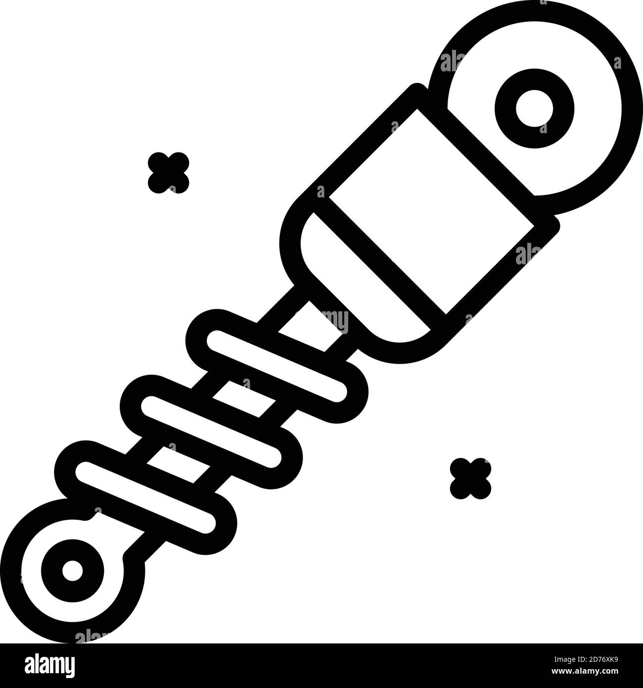 Shock absorber icon. Outline shock absorber vector icon for web design ...