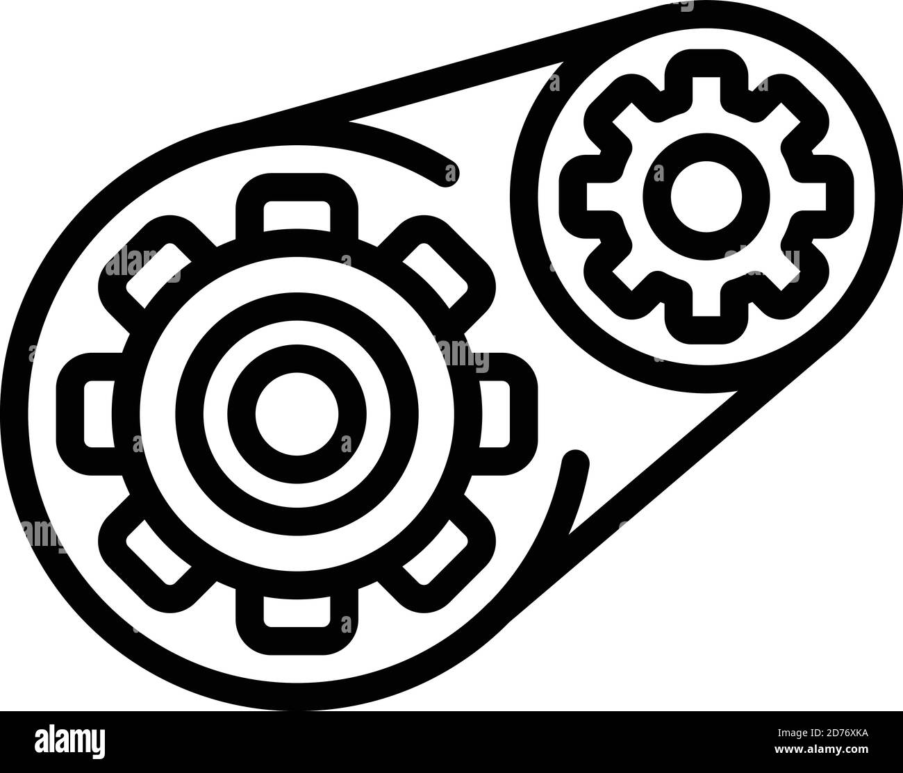 Auto gear icon. Outline auto gear vector icon for web design isolated ...