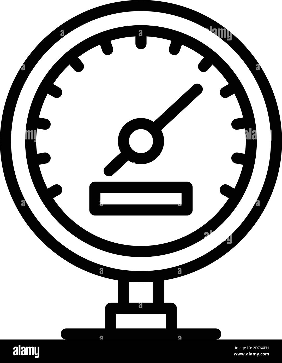 Speedometer Icon Outline Speedometer Vector Icon For Web Design Isolated On White Background