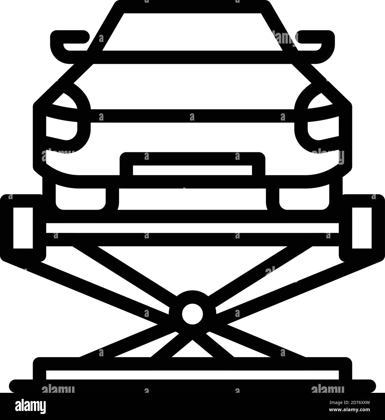 Car lift fixed icon. Outline car lift fixed vector icon for web design ...