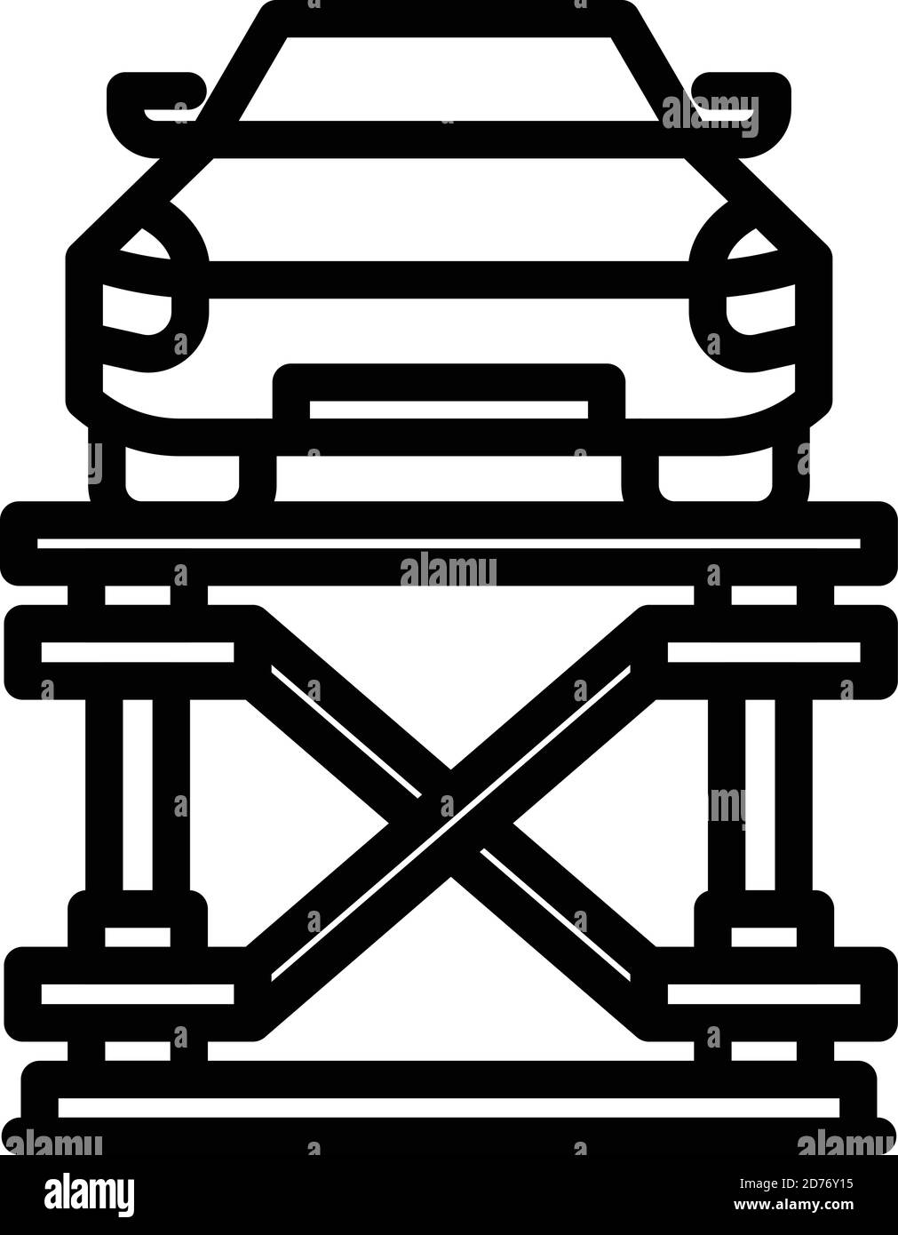 Car lift device icon. Outline car lift device vector icon for web ...