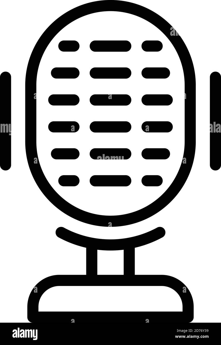 Audio record icon. Outline audio record vector icon for web design ...