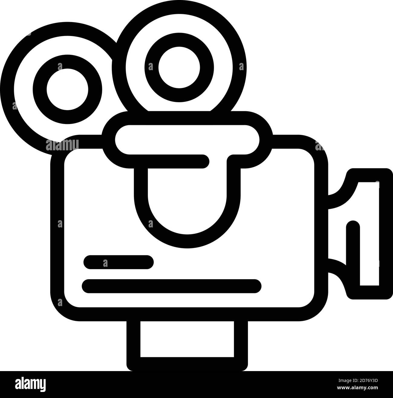 Video camera icon. Outline video camera vector icon for web design ...