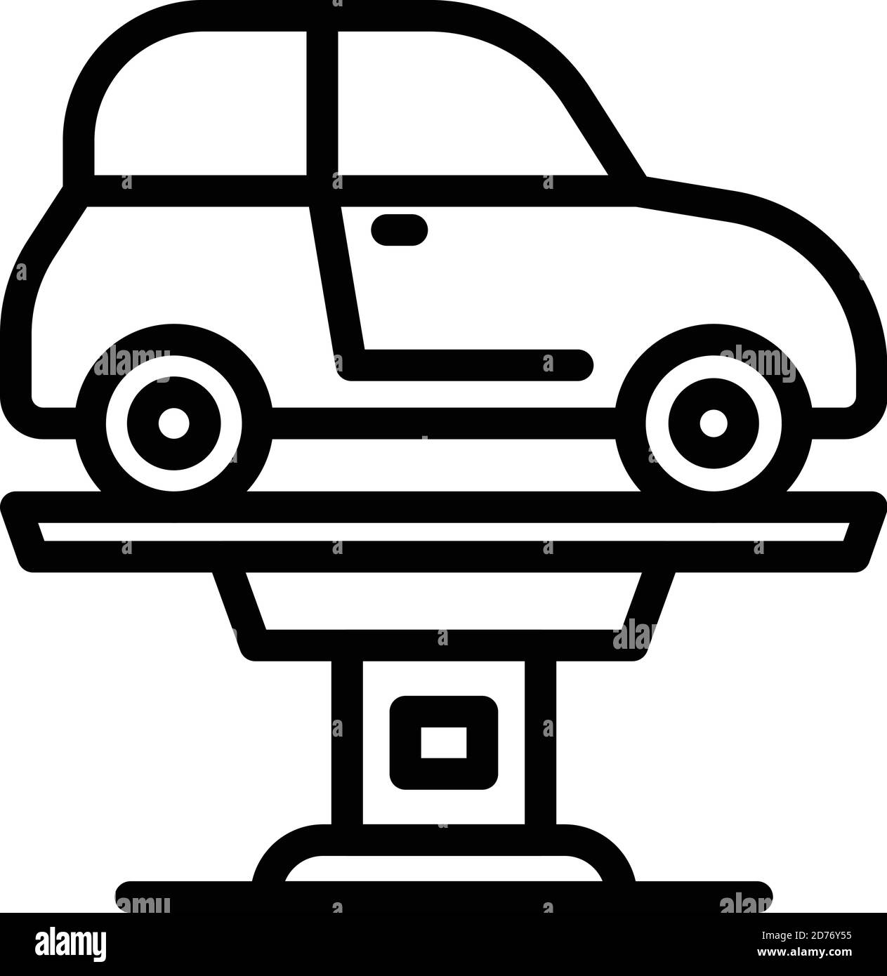 Vehicle elevator icon. Outline vehicle elevator vector icon for web ...