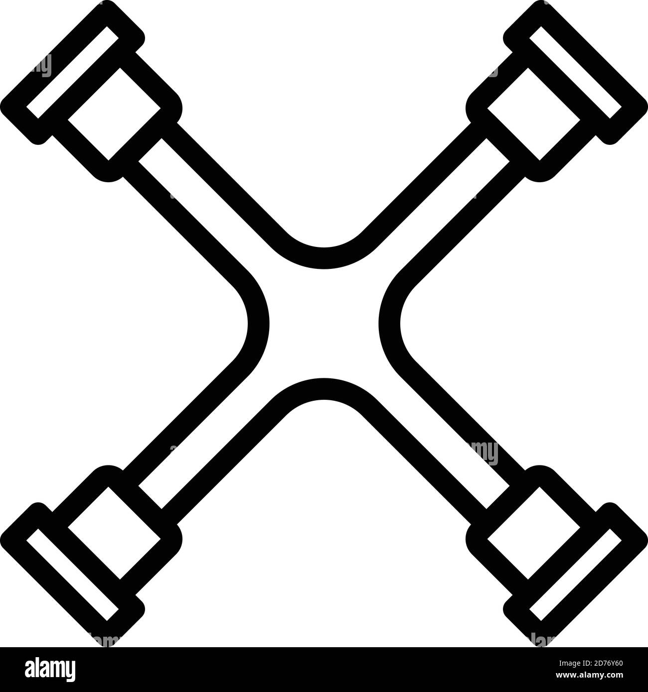 Wrench car icon. Outline wrench car vector icon for web design isolated ...