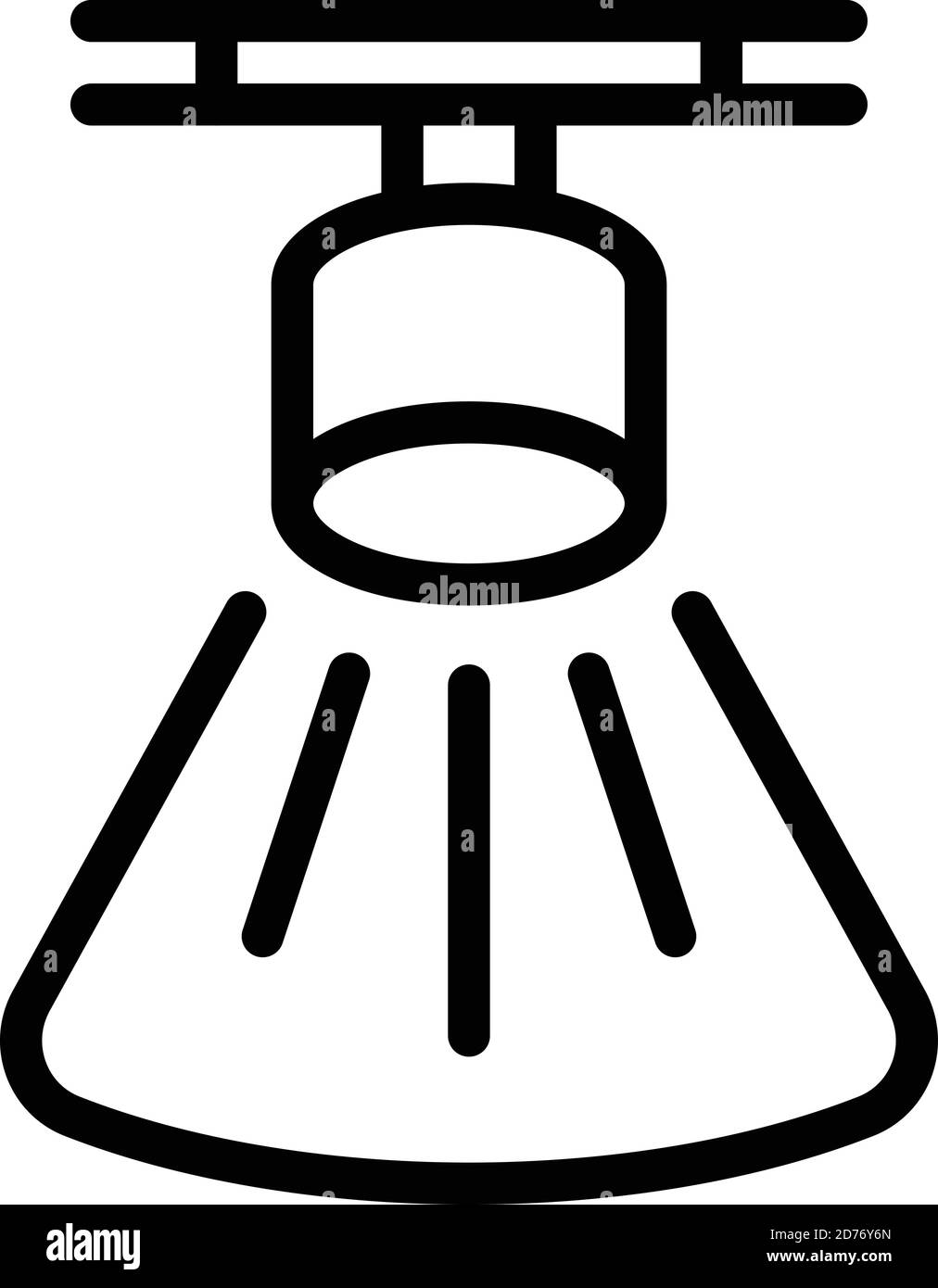 Movie lights icon. Outline movie lights vector icon for web design ...