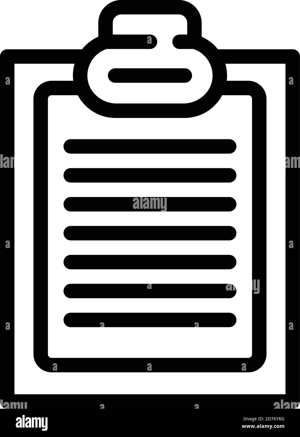 Scenario clipboard icon. Outline scenario clipboard vector icon for web ...