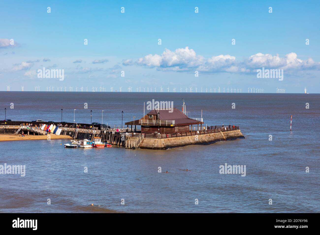 A view from the cliff tops in Broadstairs across Viking Bay to the ...