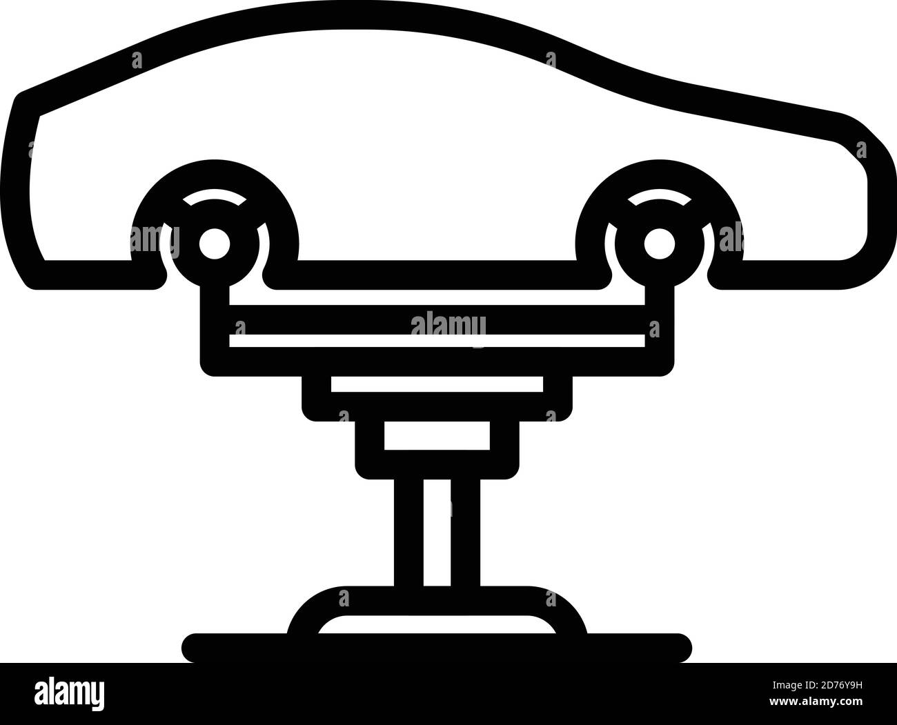 Car elevator machine icon. Outline car elevator machine vector icon for ...