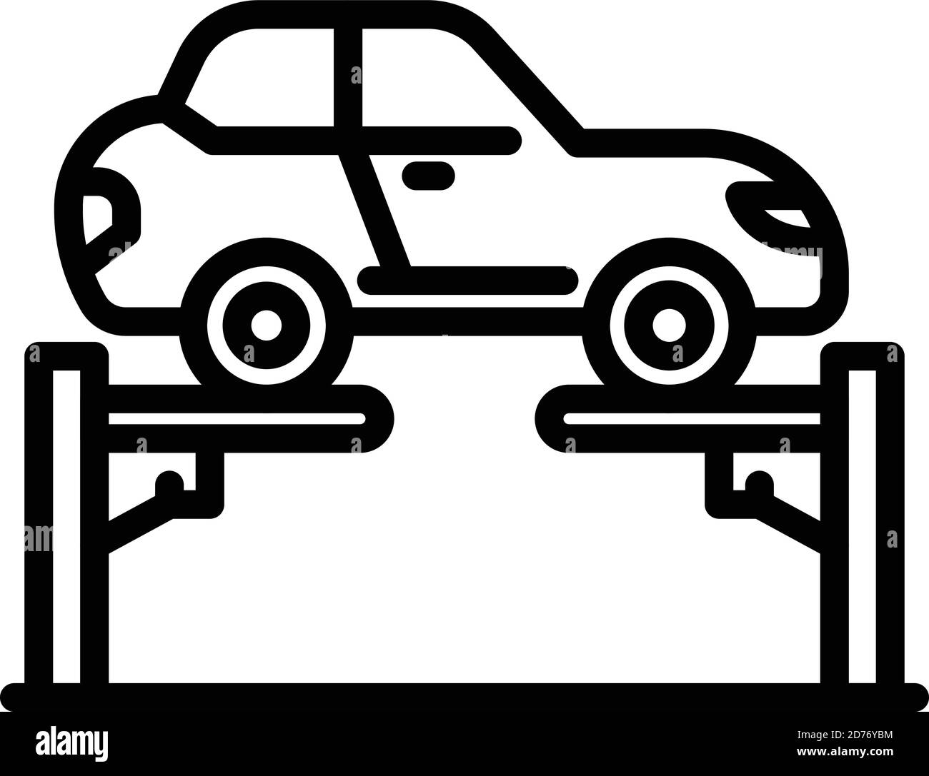 Auto elevator icon. Outline auto elevator vector icon for web design ...