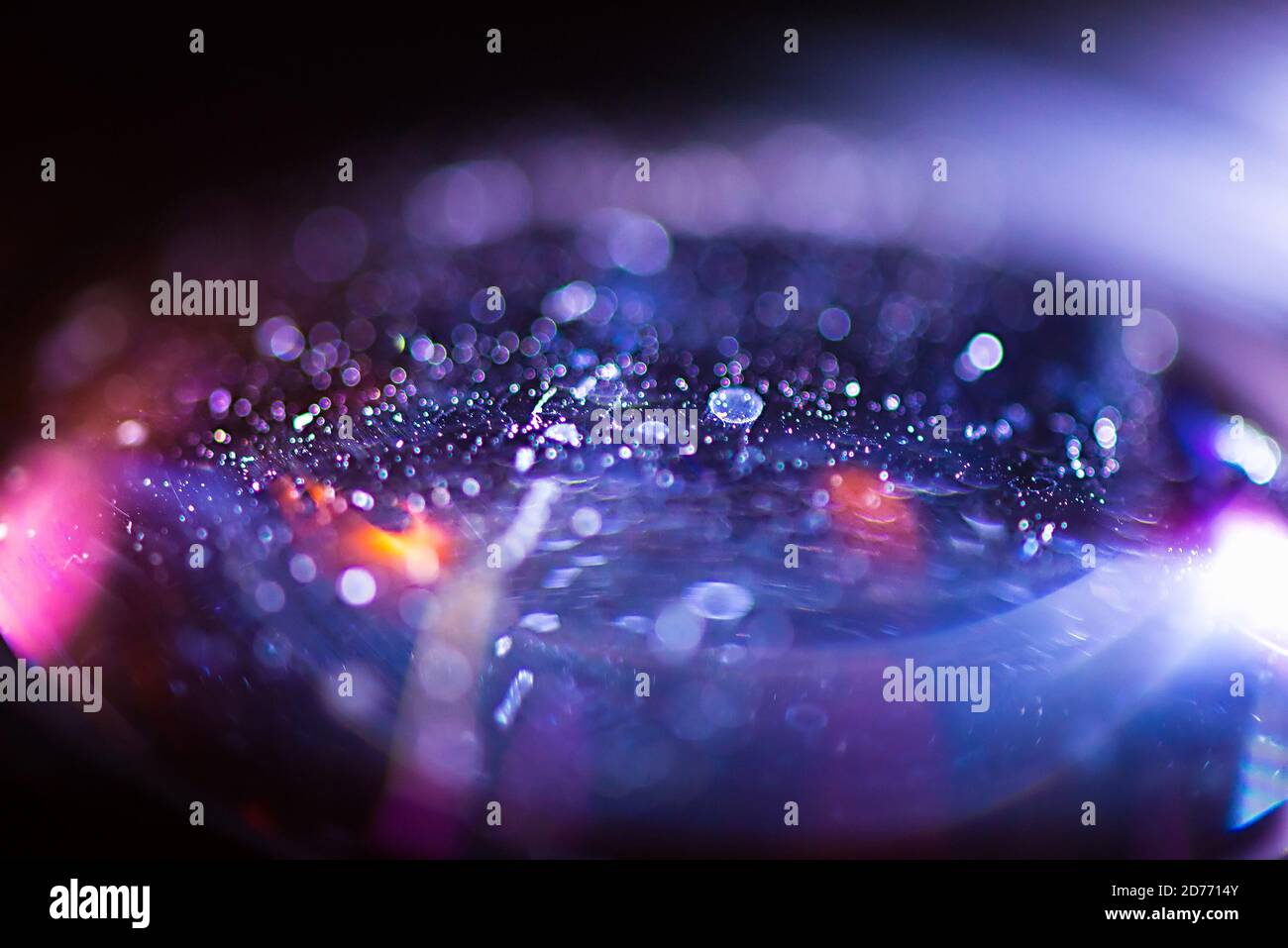 Colorful abstract background with orbs and particles Stock Photo - Alamy